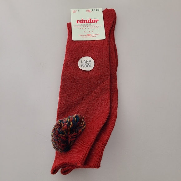 Condor | Accessories | Nwt Condor Barcelona Wool Pom Pom Knee Socks ...